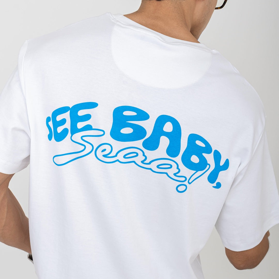 See Baby Sea Tee (White) – Sunny Rays